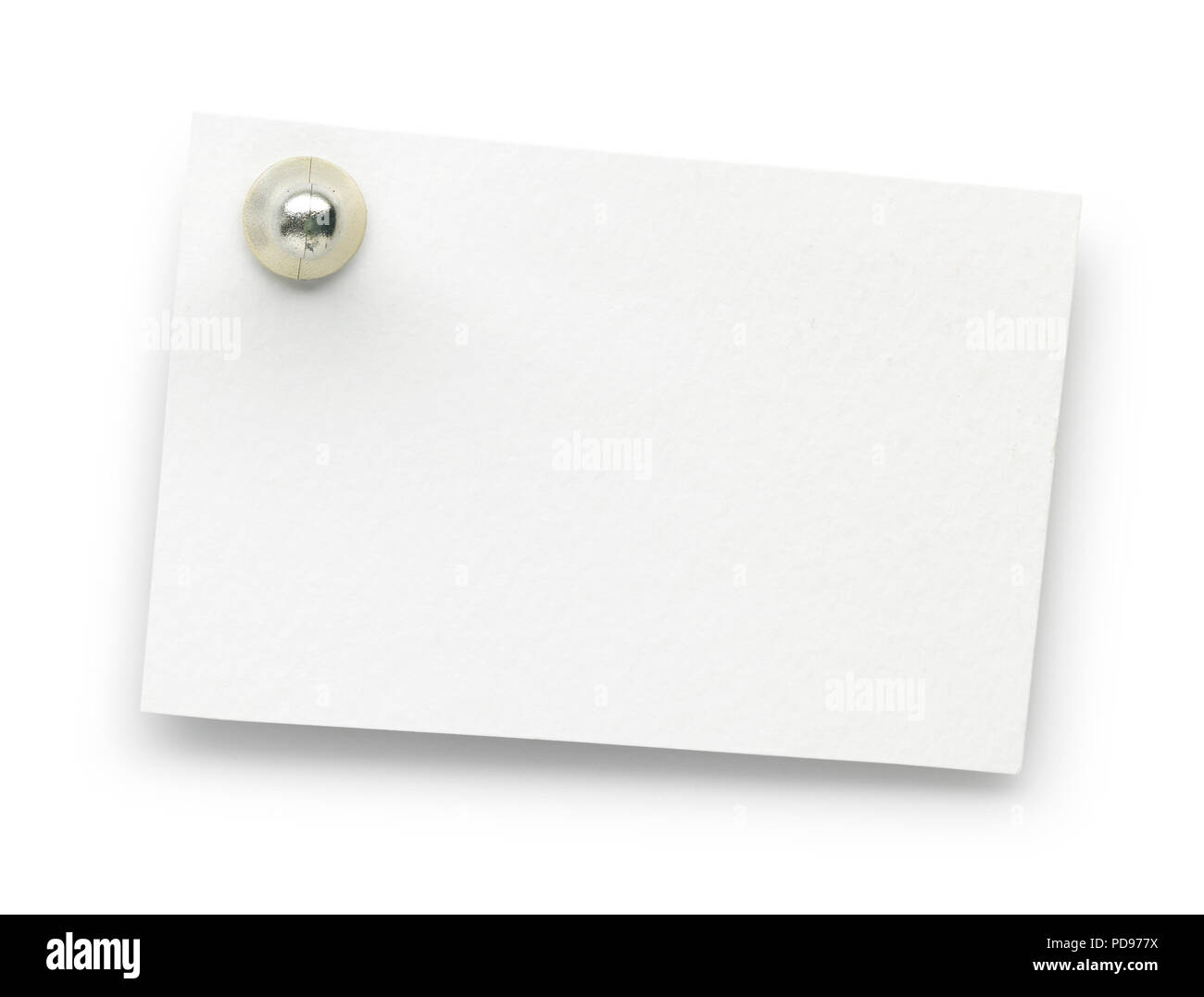 White paper pinned to background Stock Photo - Alamy