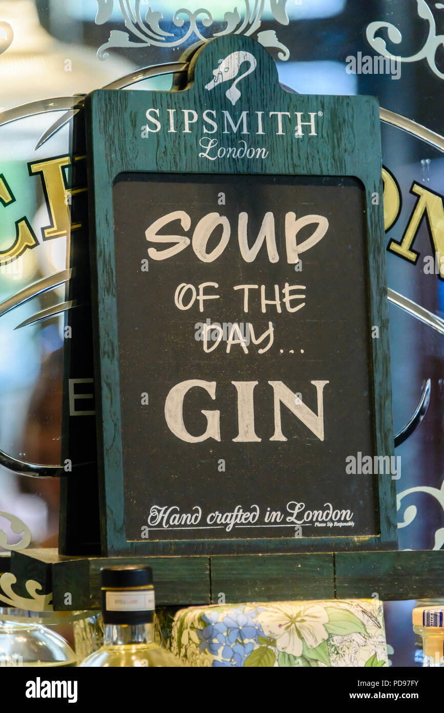 Soup of the day sign hi-res stock photography and images - Alamy