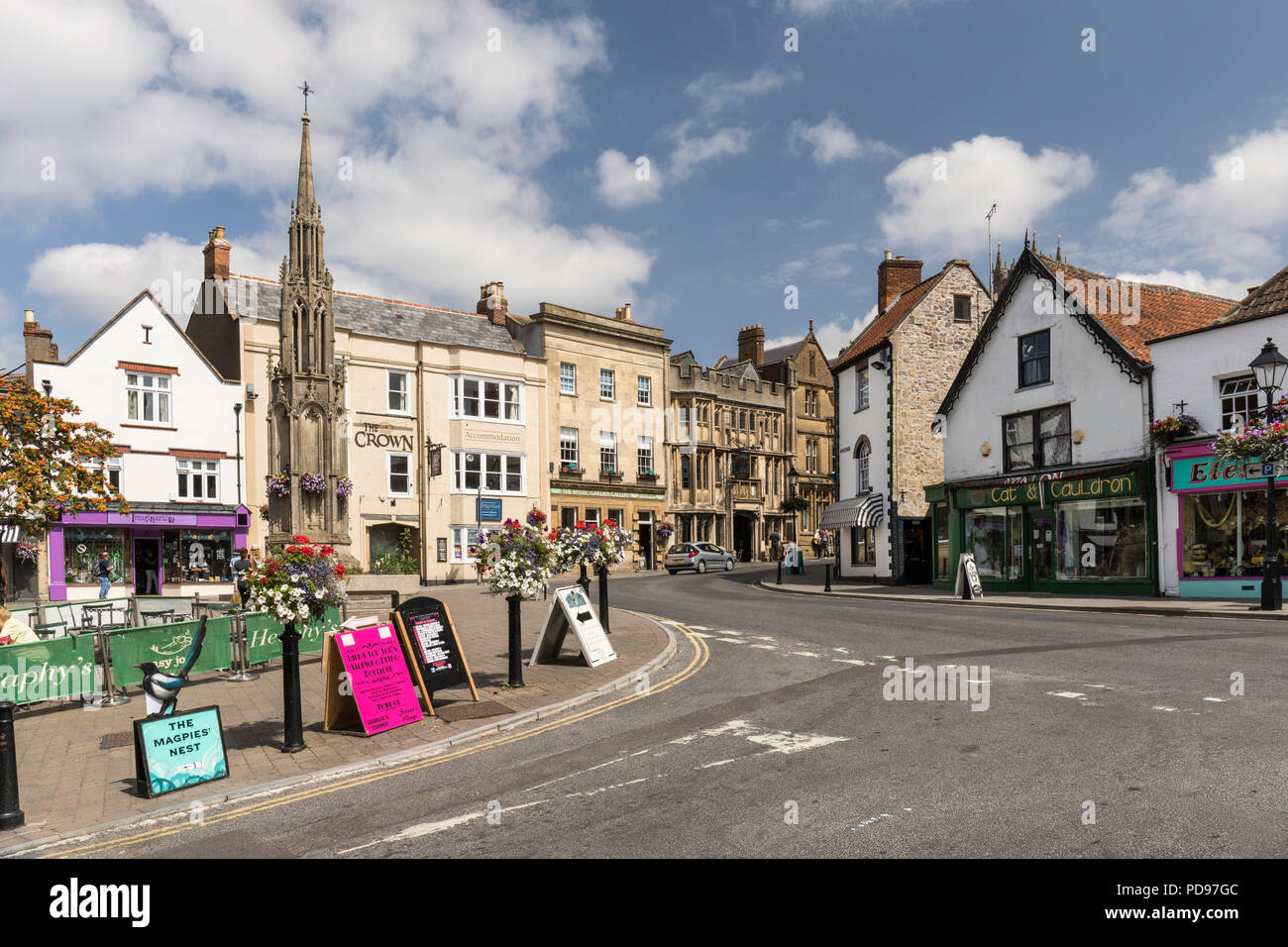 High Street Street Somerset England Stock Photos & High Street Street ...