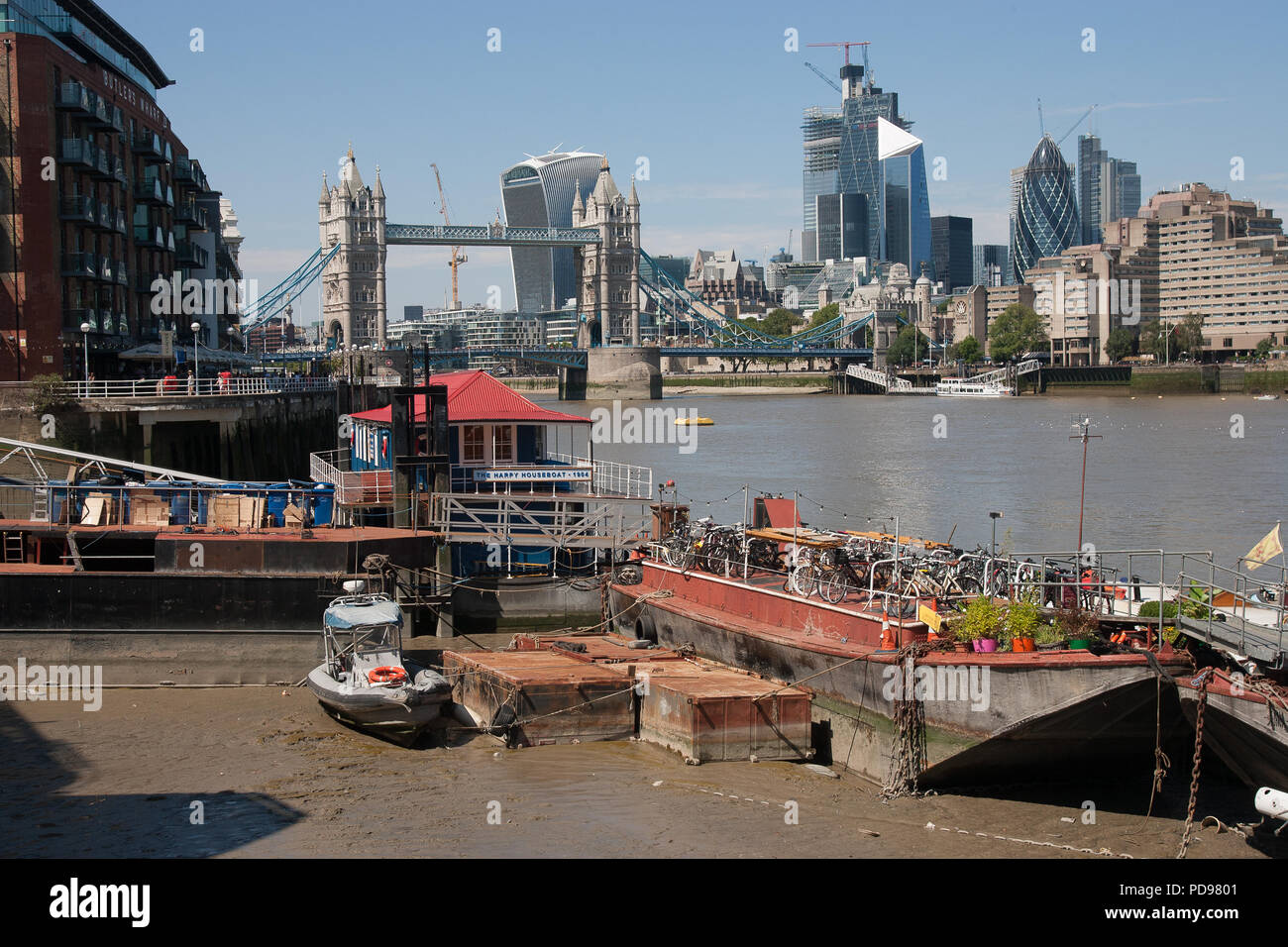 River Thames Landscape Tower Bridge Stock Photo - Alamy