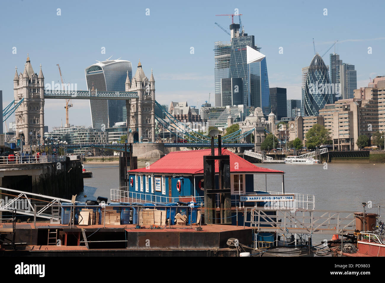 River Thames Landscape Tower Bridge Stock Photo - Alamy