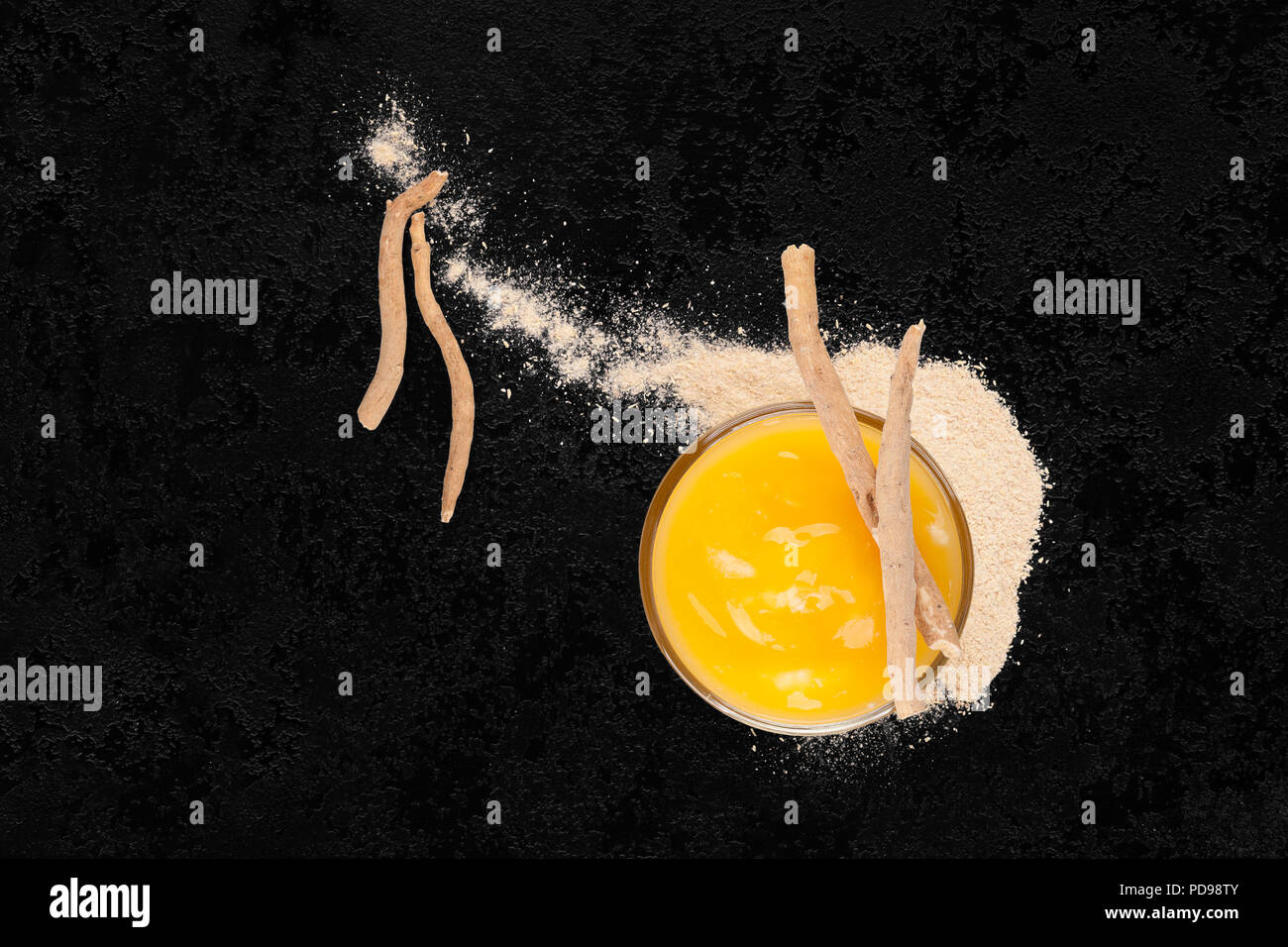 Ashwagandha root powder supplement hi-res stock photography and images ...