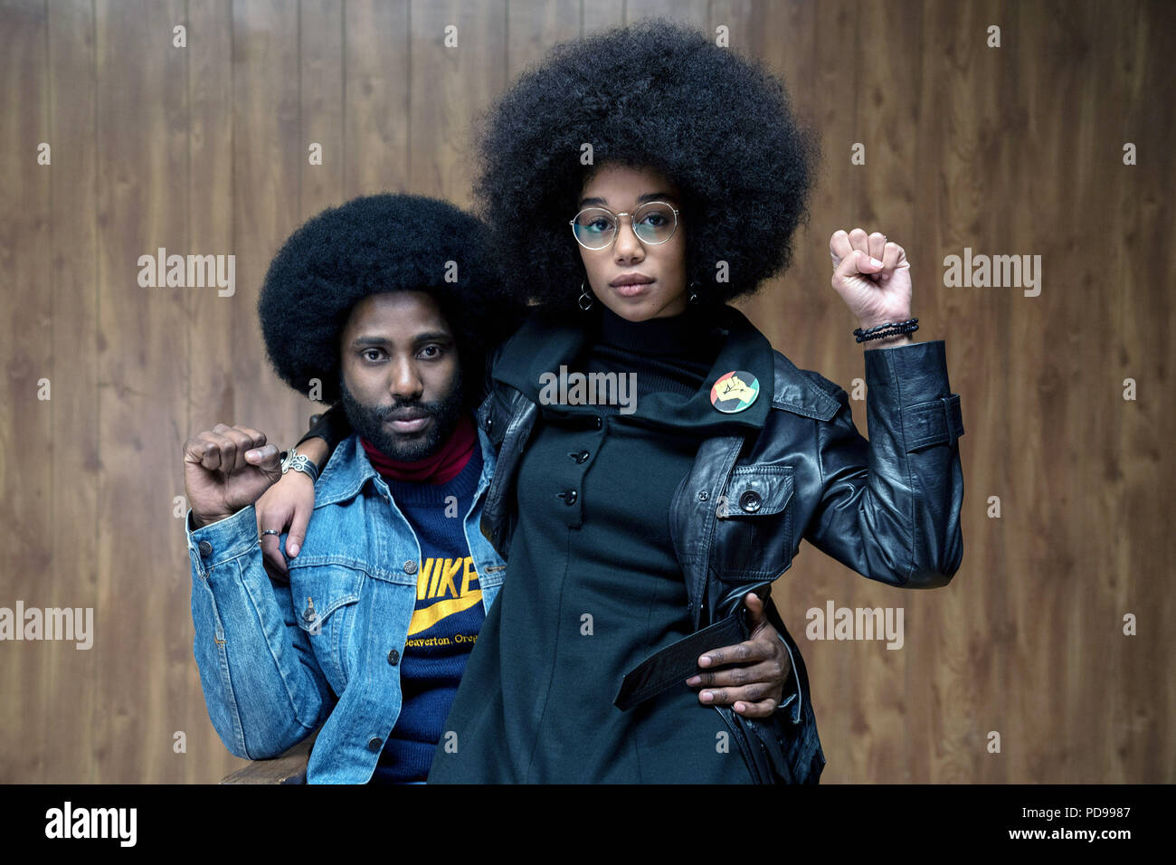 BLACKKKLANSMAN, from left: John David Washington, Laura Harrier, 2018 ...
