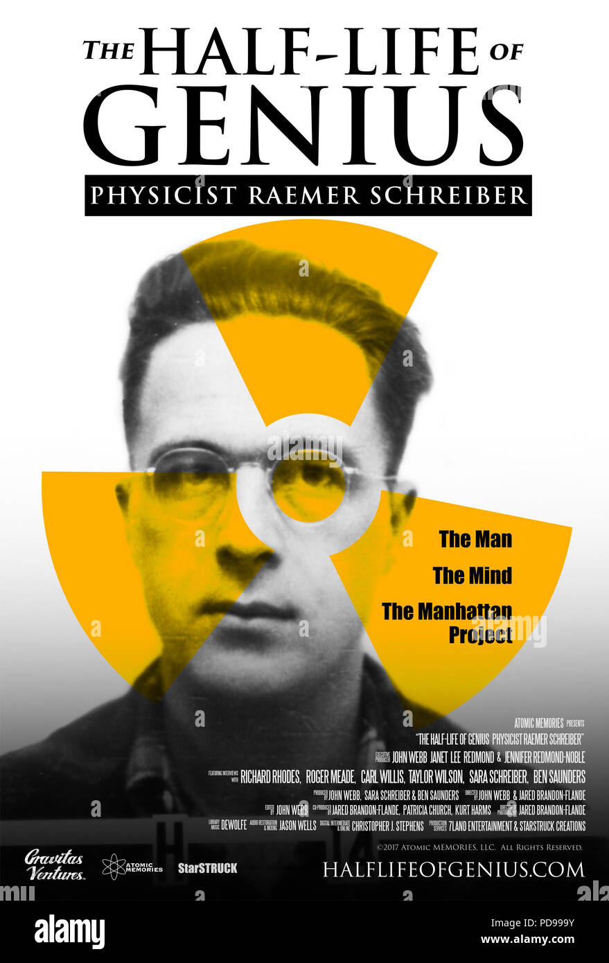 THE HALF-LIFE OF GENIUS PHYSICIST RAEMER SCHREIBER, US poster, Raemer ...