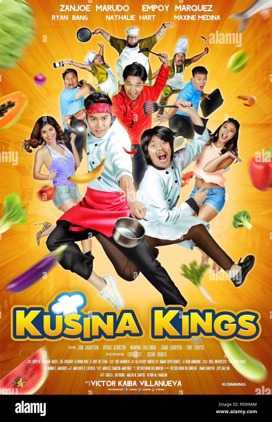 KUSINA KINGS, Filipino poster, from top: Tiny Corpuz, Joma Labayen ...