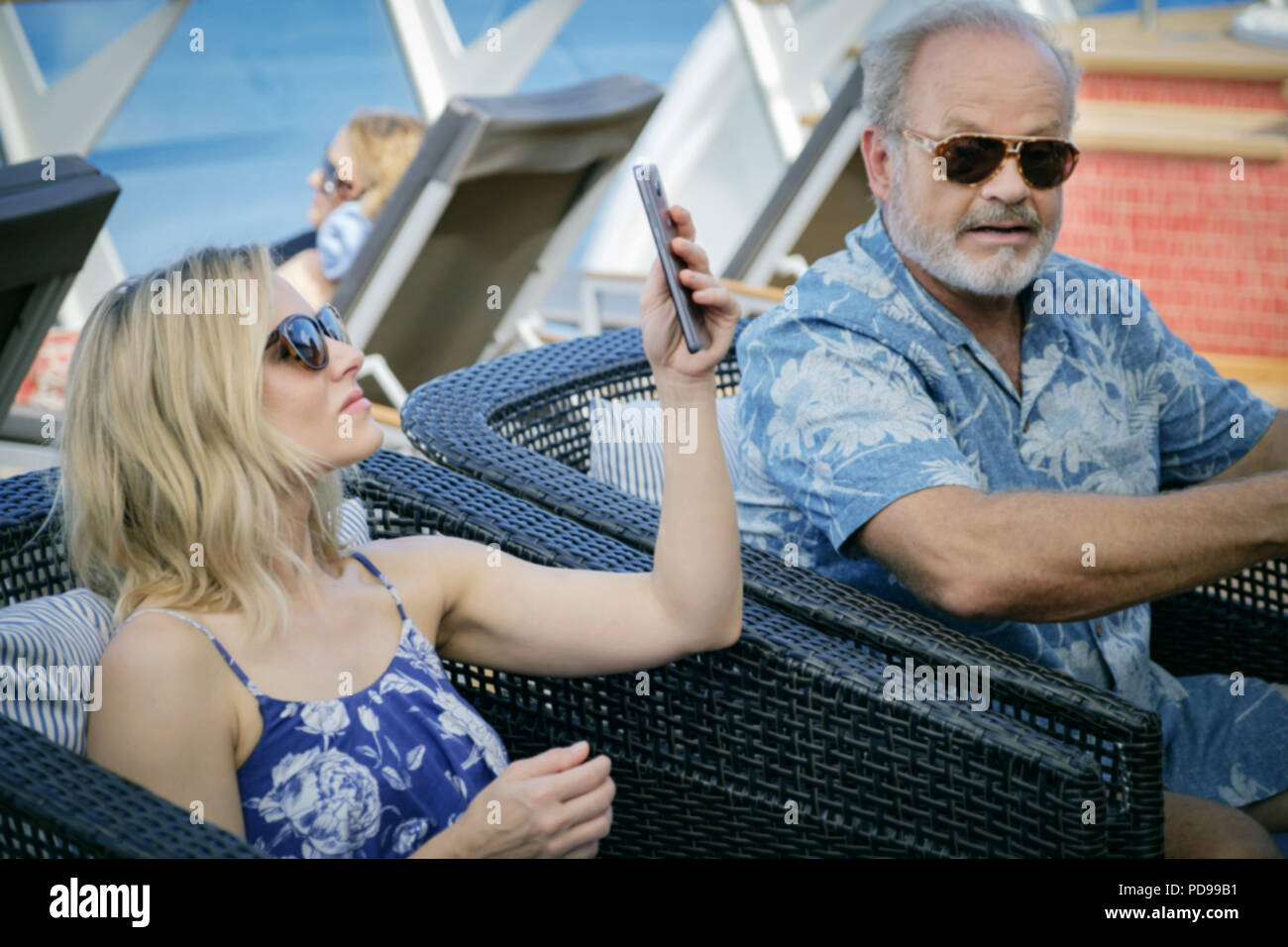 LIKE FATHER, from left: Kristen Bell, Kelsey Grammer, 2018. ph: Emily ...