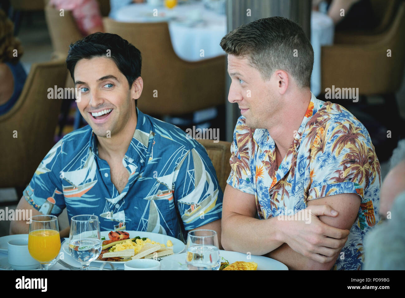 LIKE FATHER, from left: Paul W. Downs, Zach Appelman, 2018. ph: Emily ...