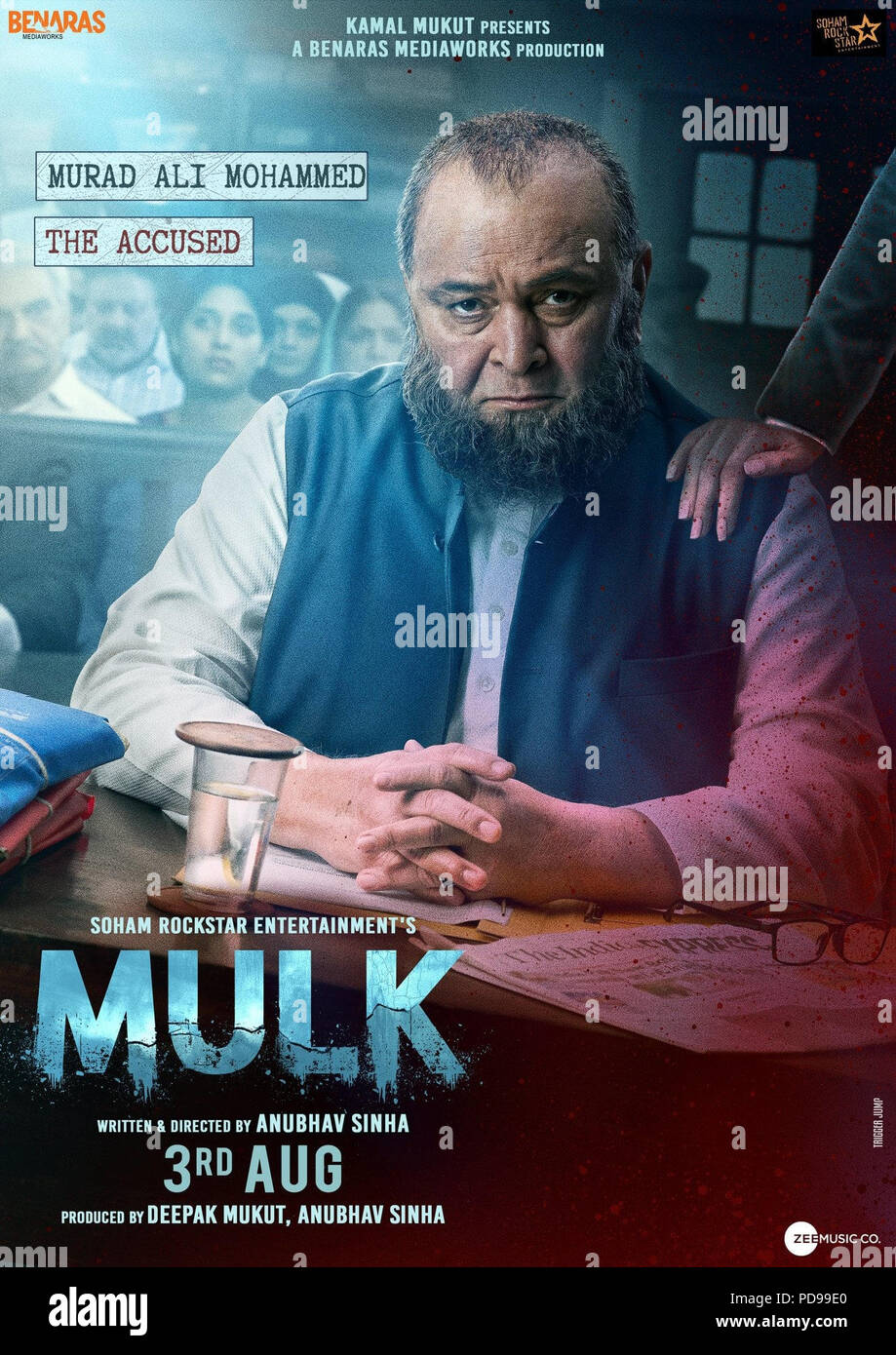 MULK, Indian character poster, Rishi Kapoor, 2018. © Soham Rockstar ...