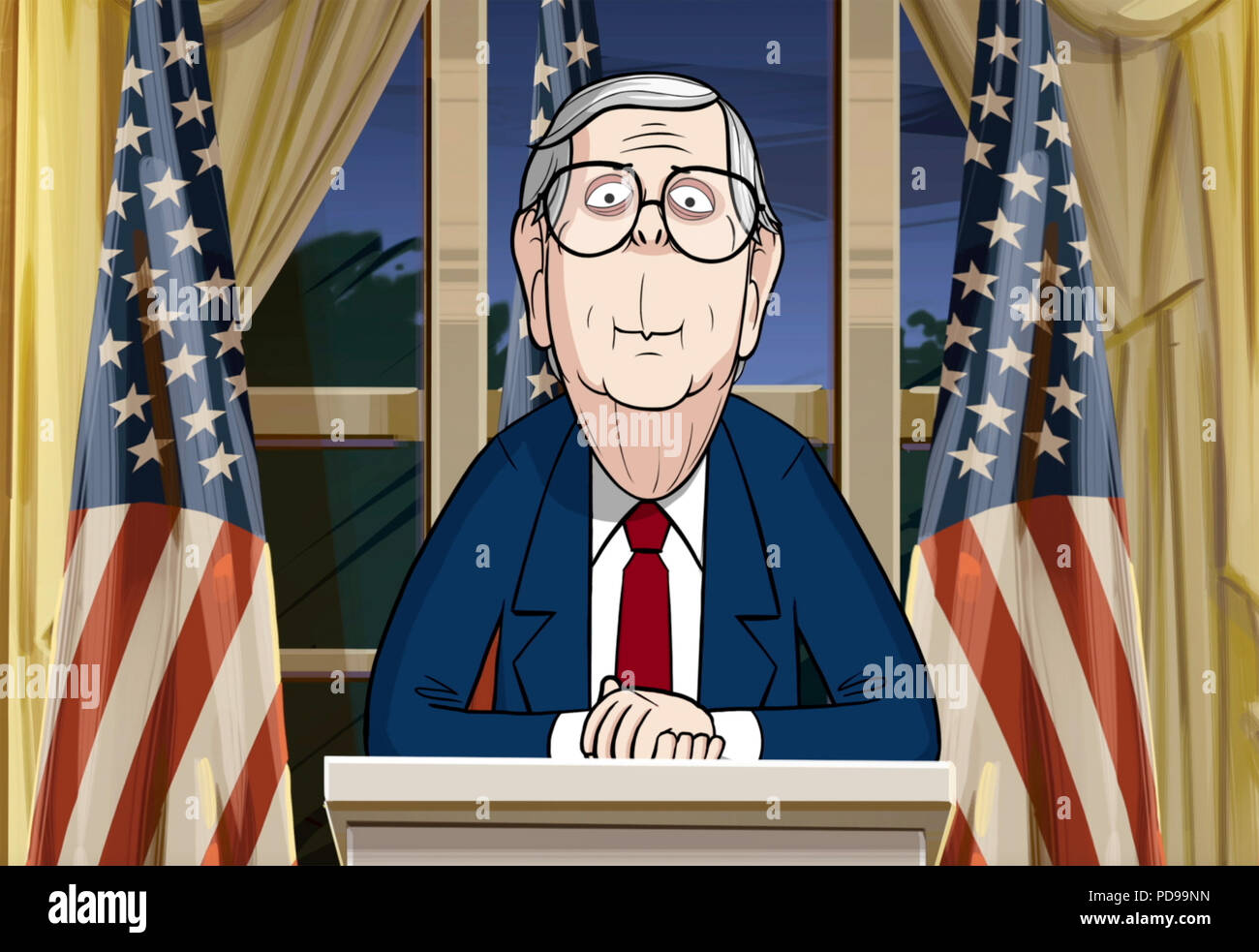 OUR CARTOON PRESIDENT, Mitch McConnell (voiced by William Sadler ...