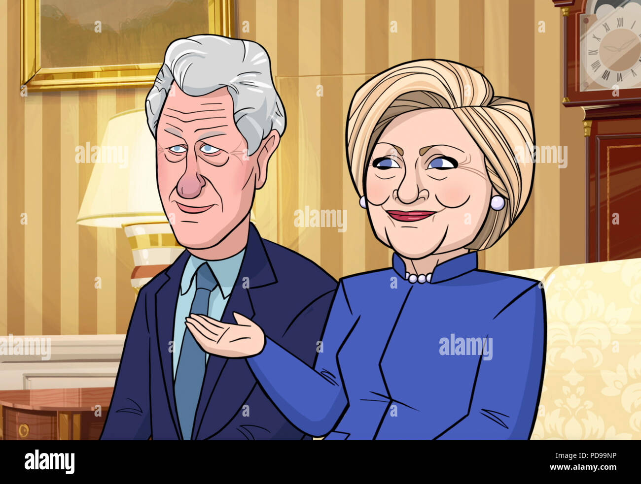 OUR CARTOON PRESIDENT, from left: Bill Clinton (voiced by James Adomian ...