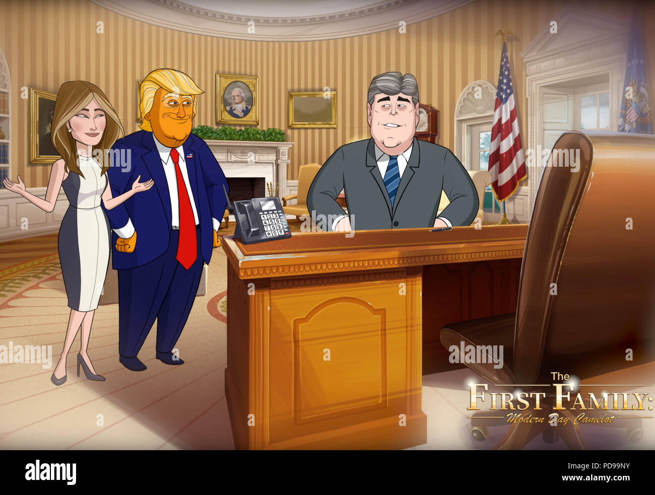 OUR CARTOON PRESIDENT, from left: Melania Trump (voiced by Cody ...