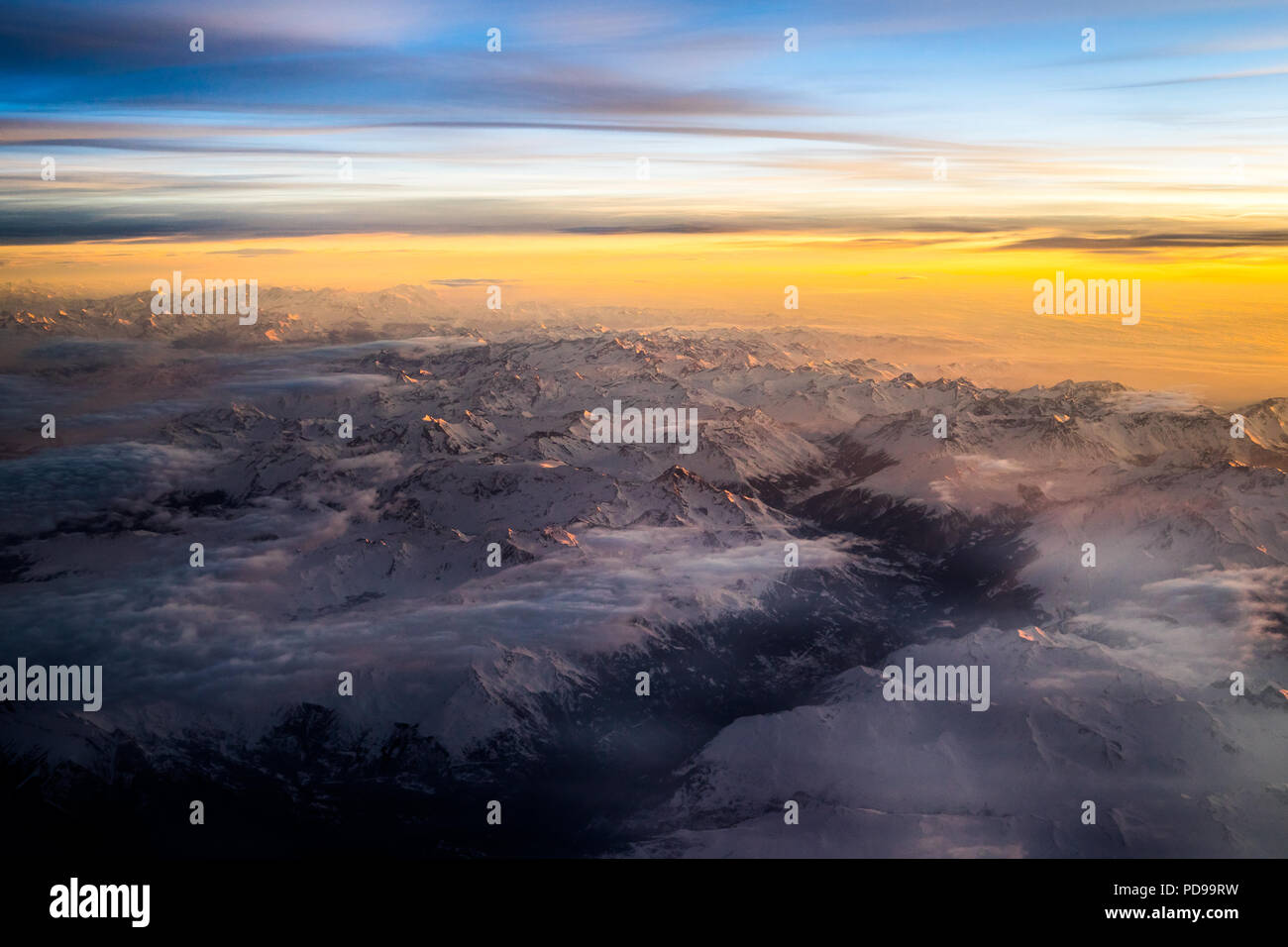 Dawn alps mountains france hi-res stock photography and images - Alamy