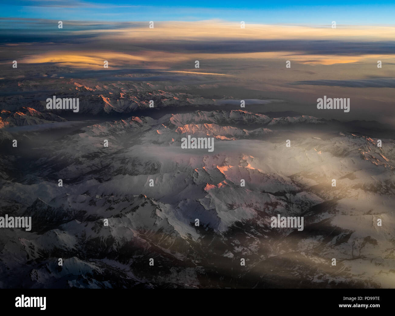 Aerial photograph alps hi-res stock photography and images - Alamy