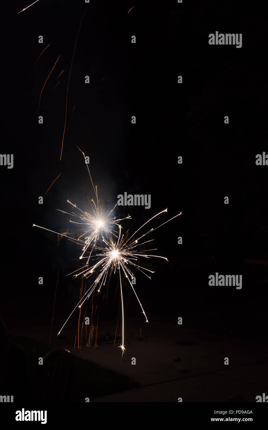 Neighborhood fireworks hi-res stock photography and images - Alamy