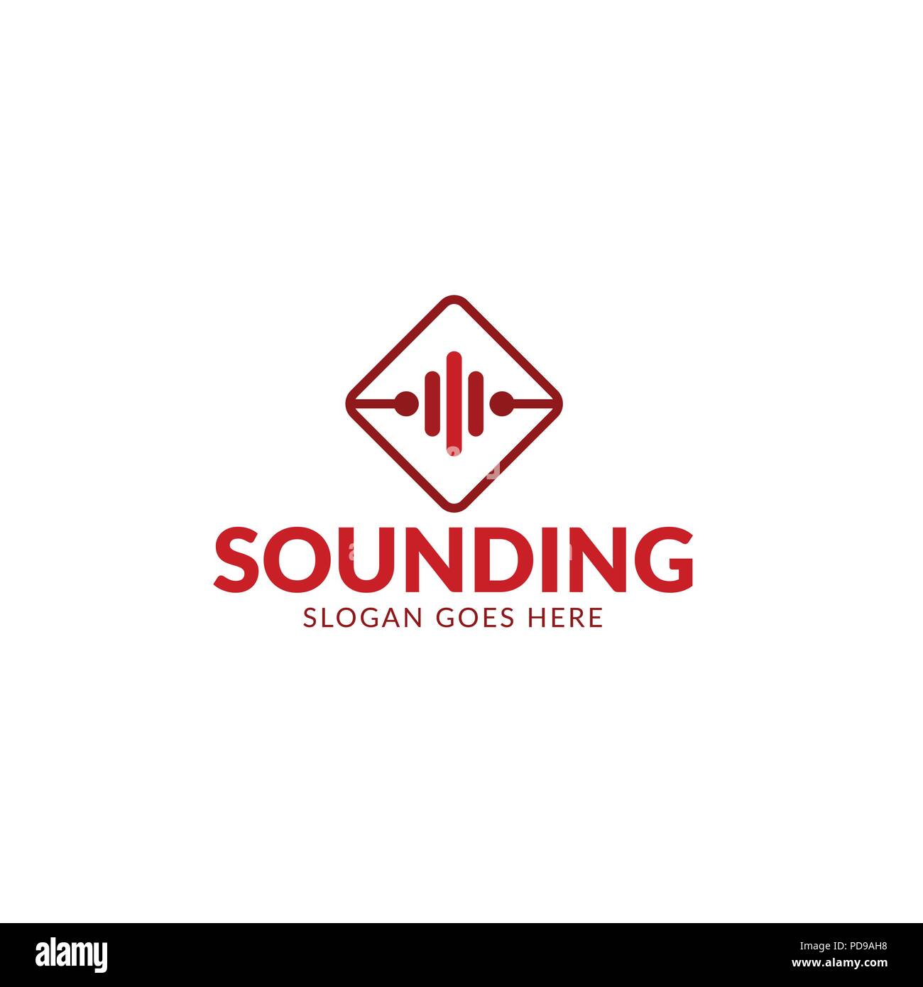 Sound Music Logo Stock Vector Image & Art - Alamy