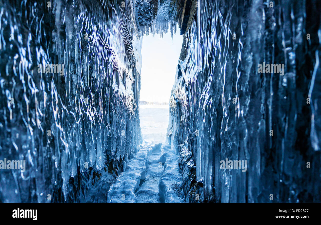 Lake Baikal Ice Cave High Resolution Stock Photography and Images - Alamy
