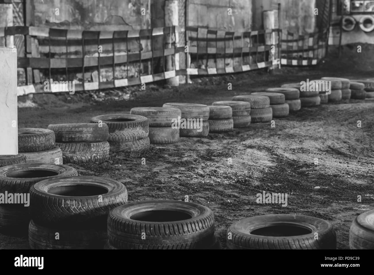 Old tire factory Black and White Stock Photos & Images - Alamy