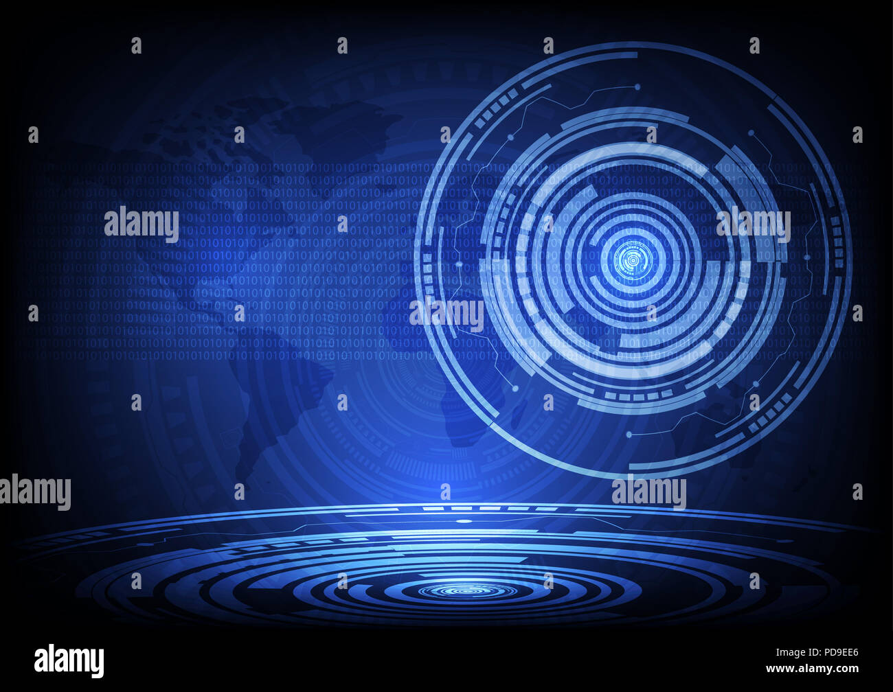 Abstract digital technology background, illustration Stock Photo - Alamy