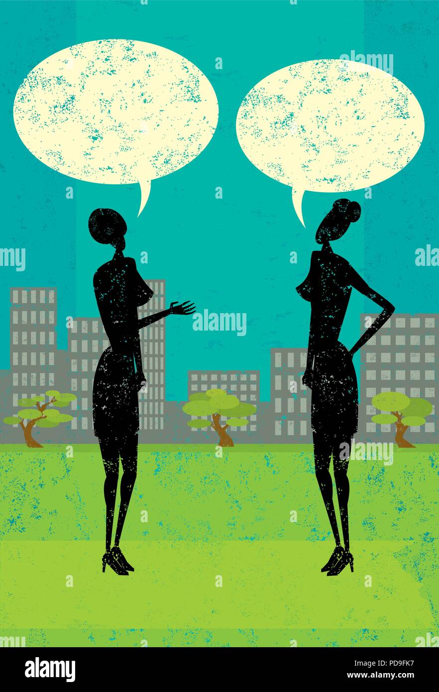 Women speech bubbles hi-res stock photography and images - Alamy