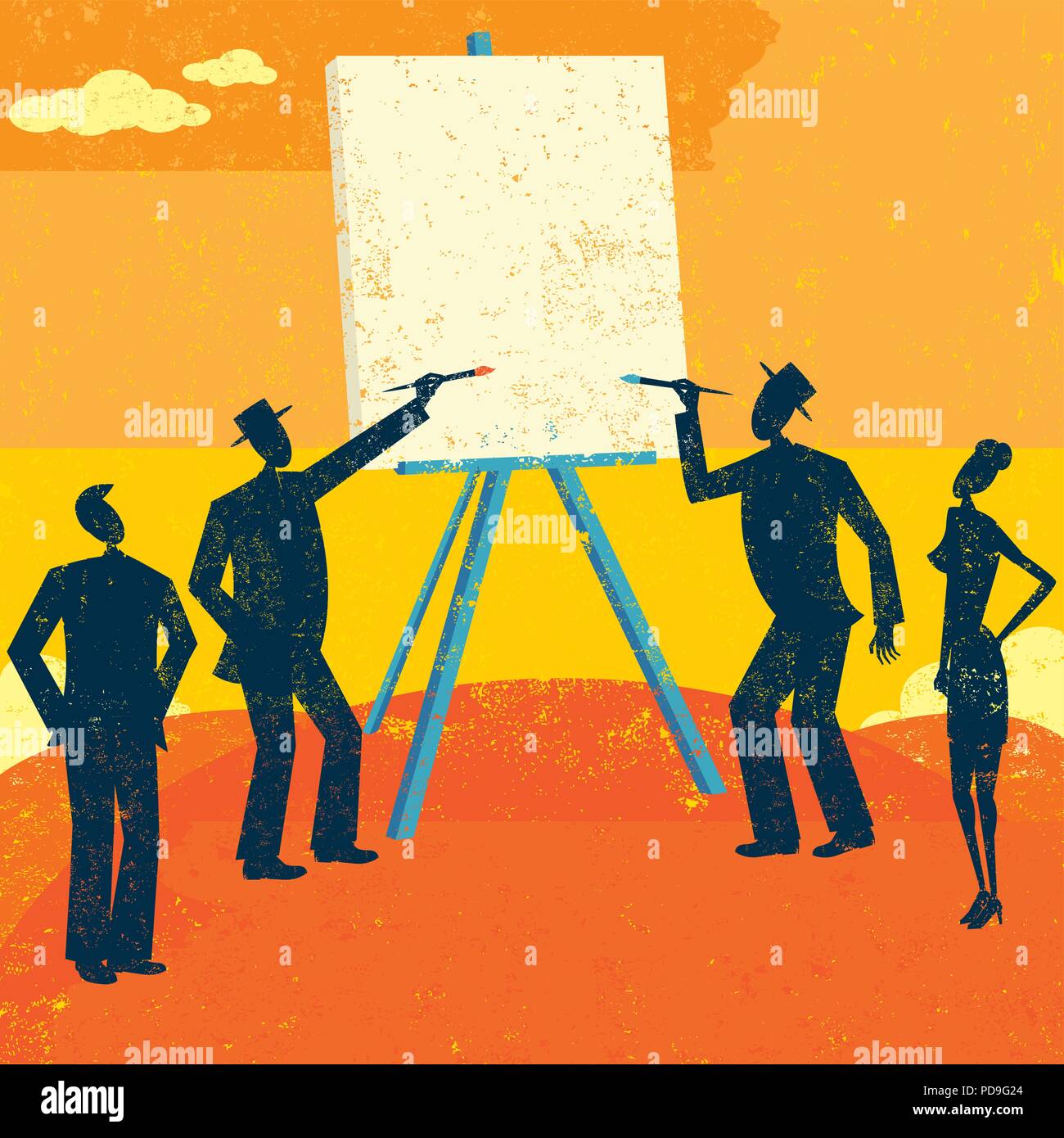 Team out start Stock Vector Images - Alamy