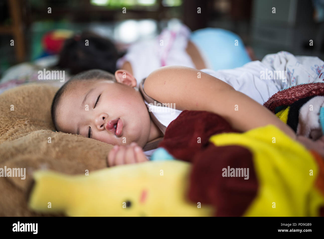 A sleeping child Stock Photo - Alamy
