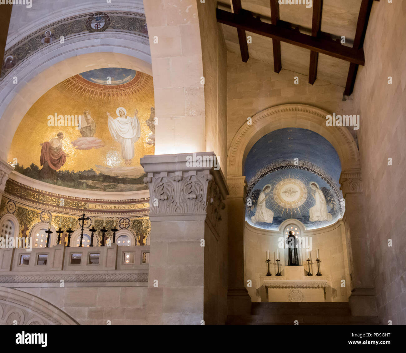 Mount Tabor, Israel May 19 2018: Transfiguration of Jesus on Mount ...