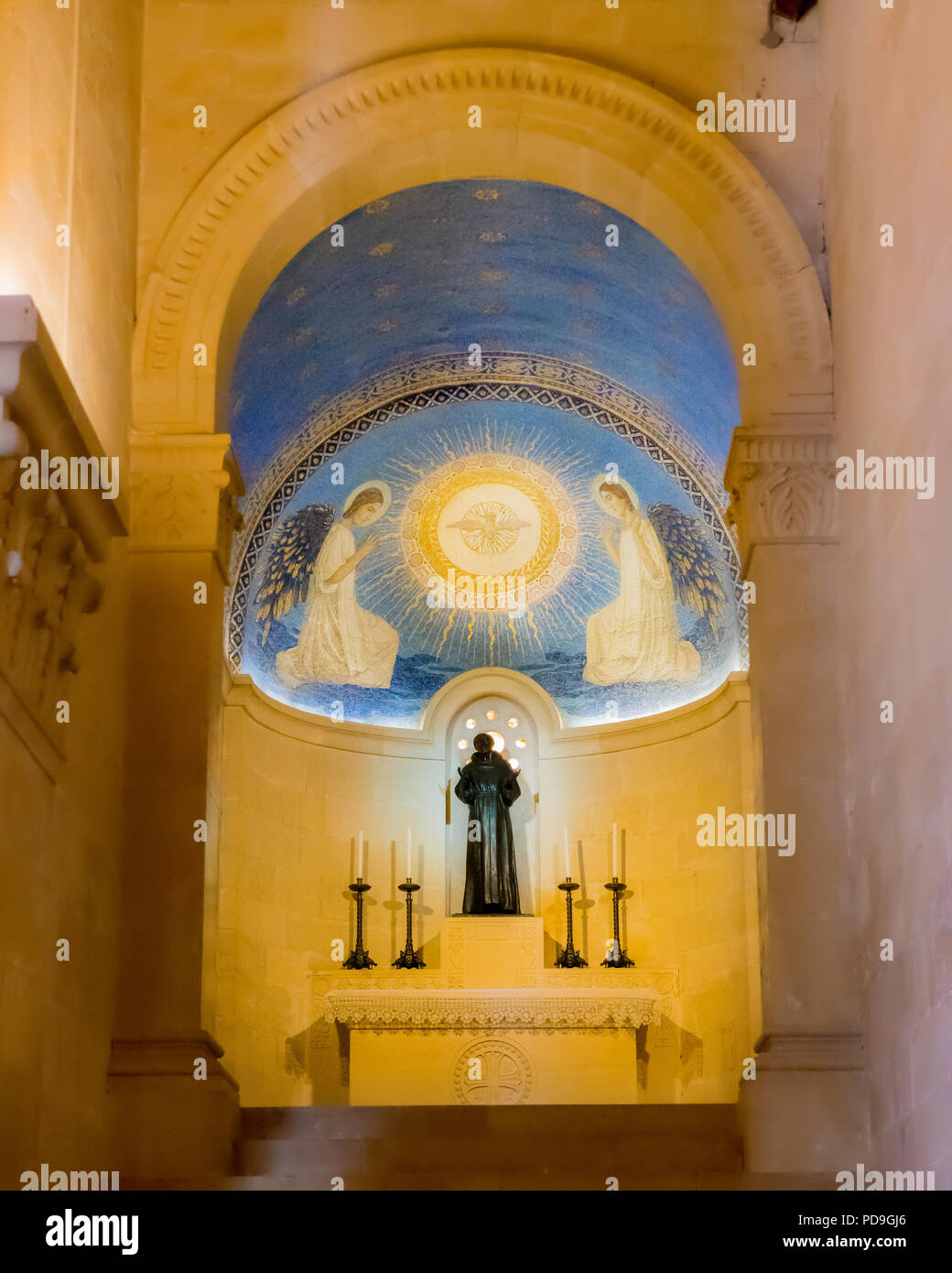 Mount Tabor, Israel May 19 2018: Transfiguration of Jesus on Mount ...