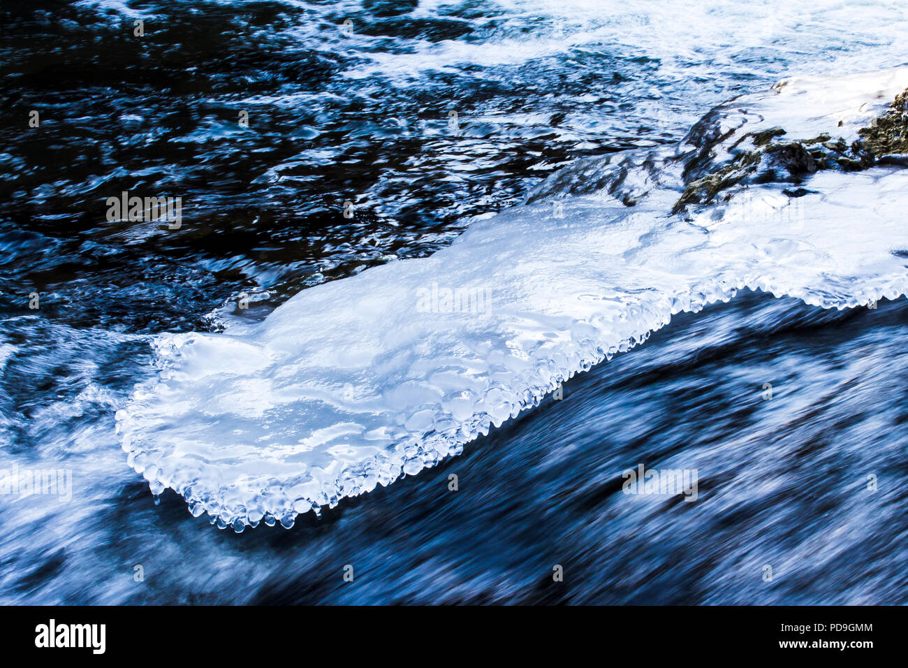 Stone ice winter water cold freeze frozen flow hi-res stock photography ...