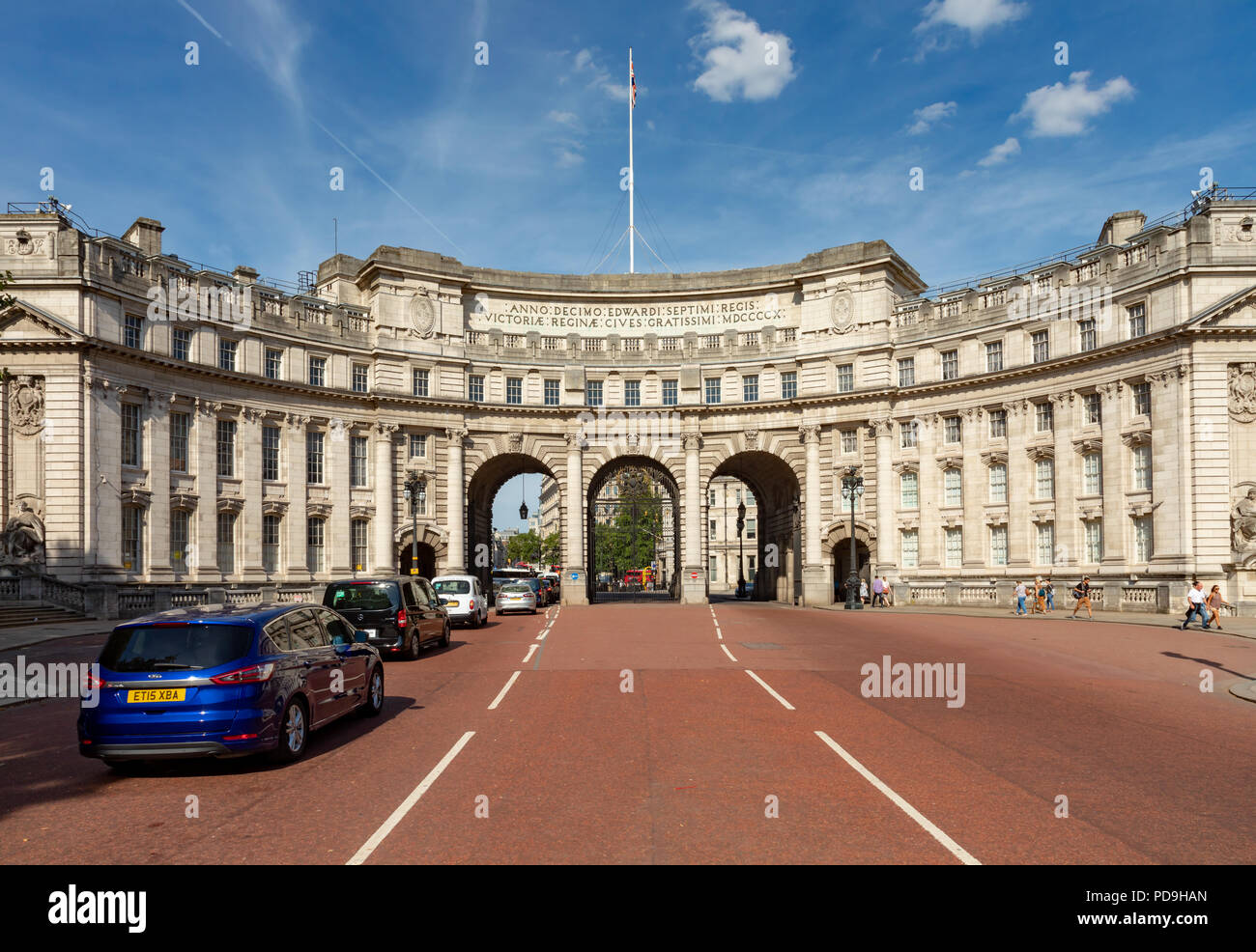 London England August 04, 2018 Admiralty Arch, commissioned by King ...
