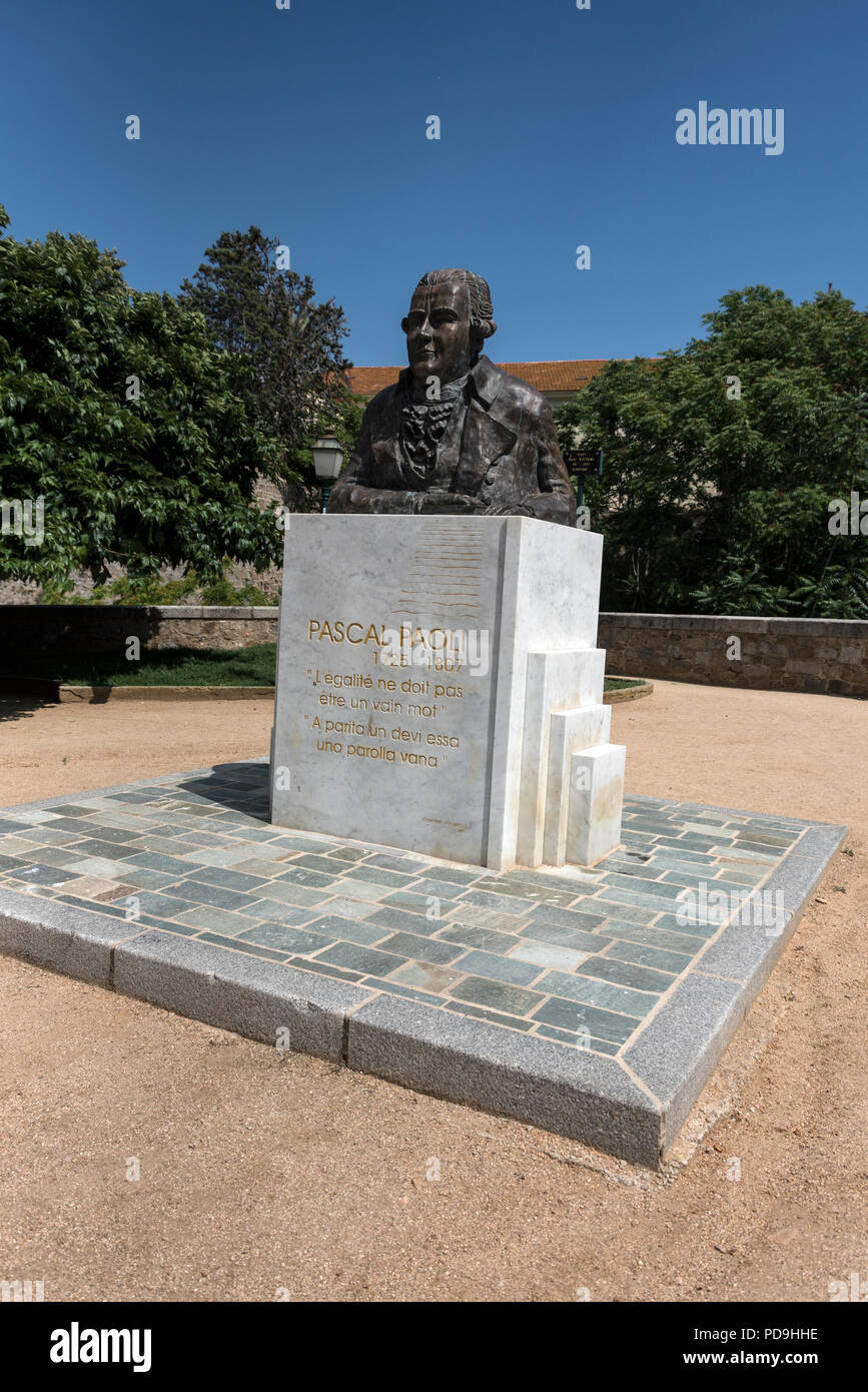 Pascal paoli statue hi-res stock photography and images - Alamy