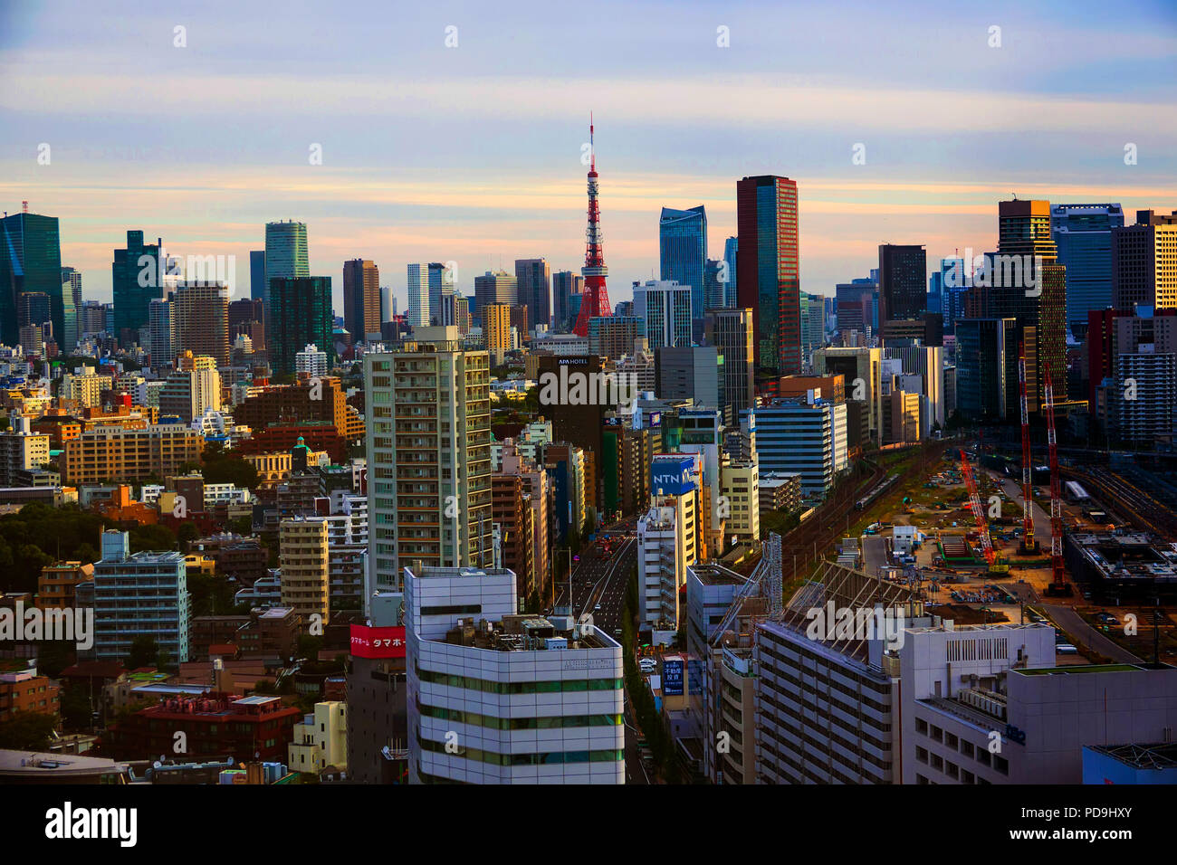 Tokyo Skyline with Tokyo Tower Japan Asia Cityscape Stock Photo - Alamy