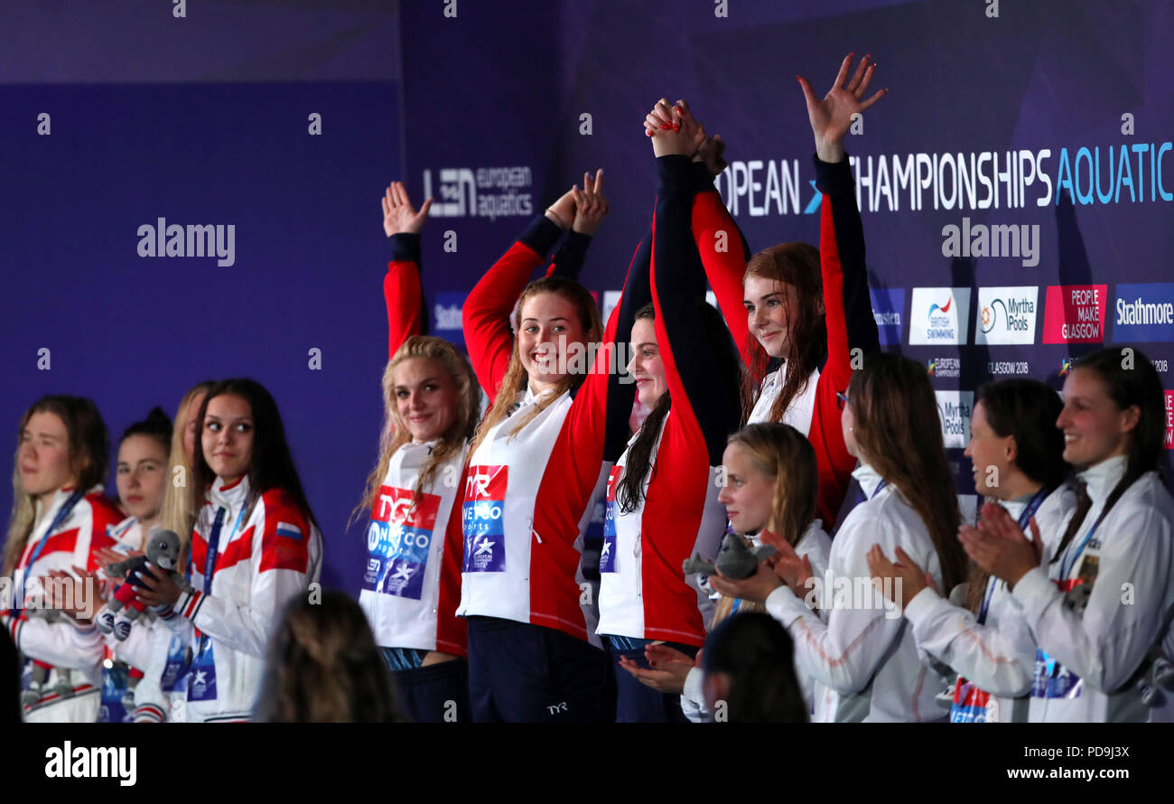 Great Britain's Eleanor Faulkner, Kathryn Greenslade, Holly Hibbott and ...