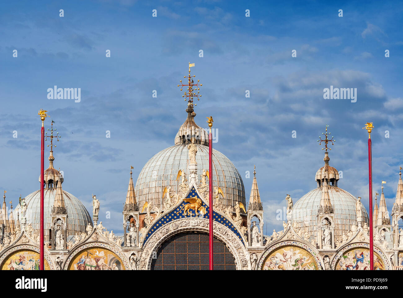 Saint Mark Basilica wonderful gothic spires, pinnacles and byzantine ...
