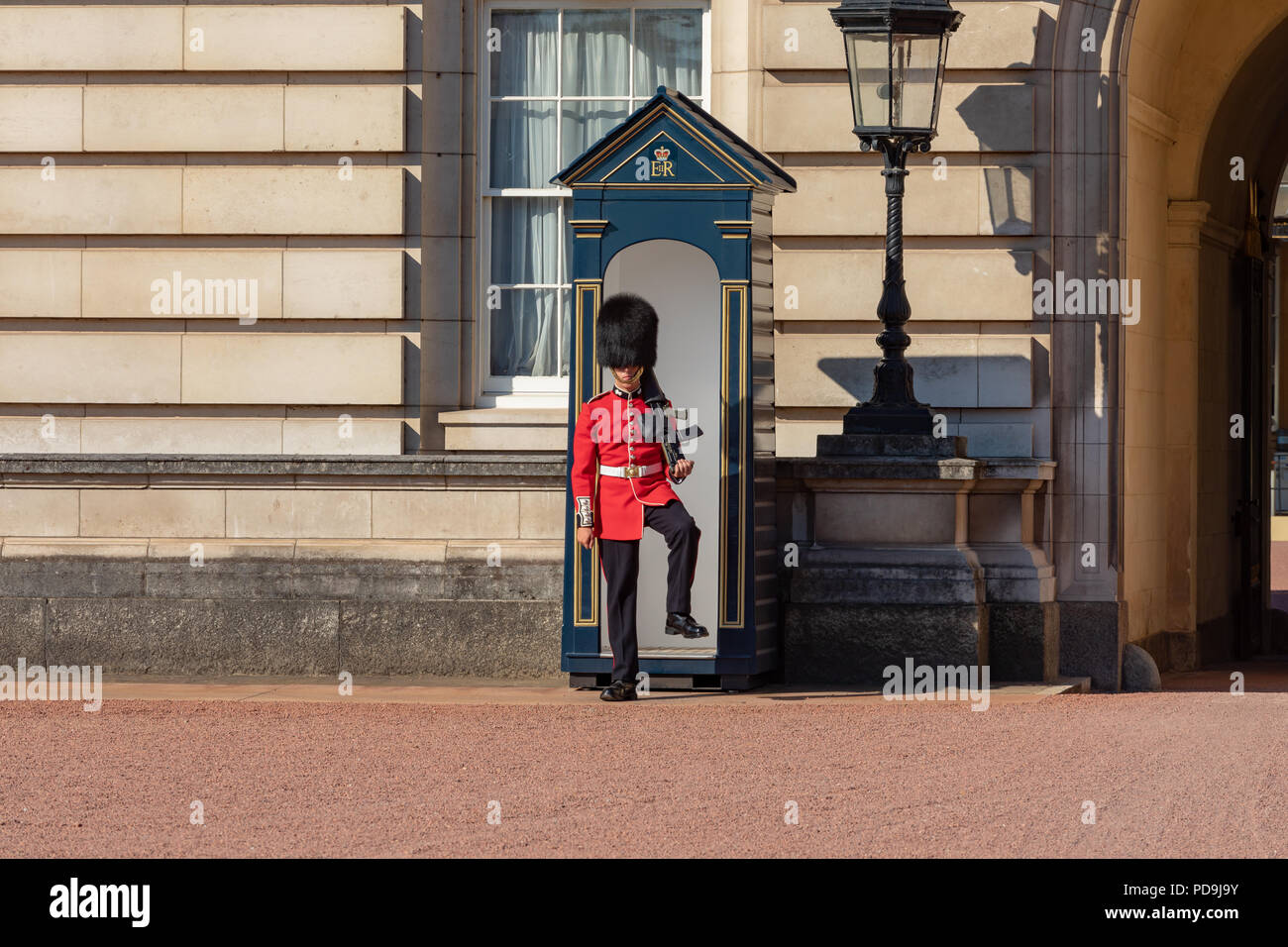 London England August 05, 2018 Soldiers of the Grenadier Guards on ...