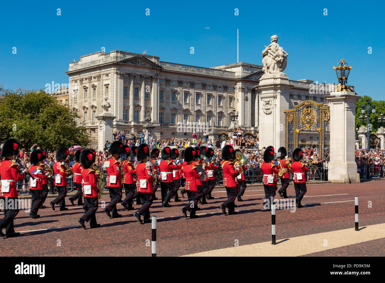 London England August 05, 2018 The Band of the Coldstream Guards ...