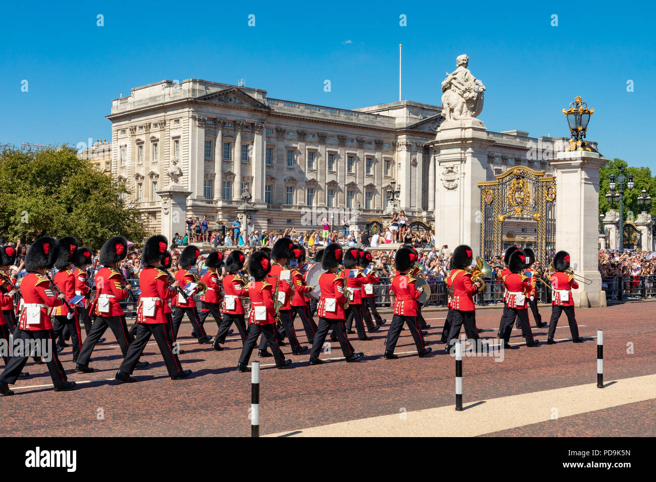 London England August 05, 2018 The Band of the Coldstream Guards ...