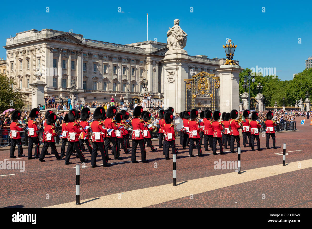 London England August 05, 2018 The Band of the Coldstream Guards ...