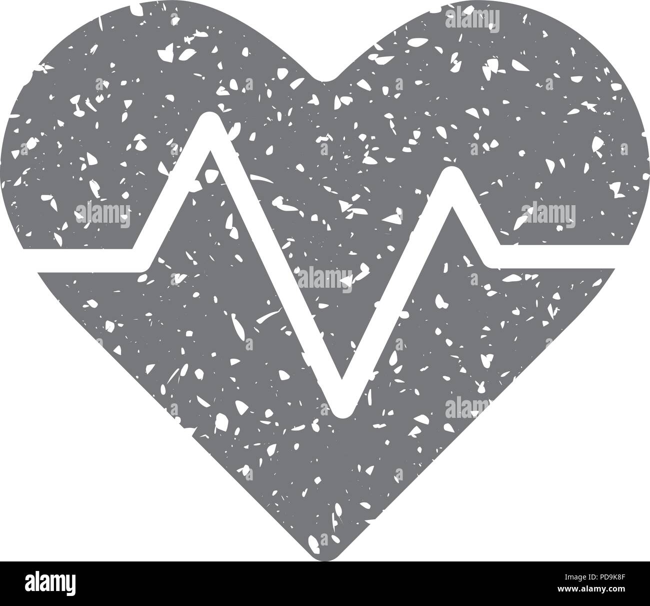 Heart symbol rate line Stock Vector Images - Alamy