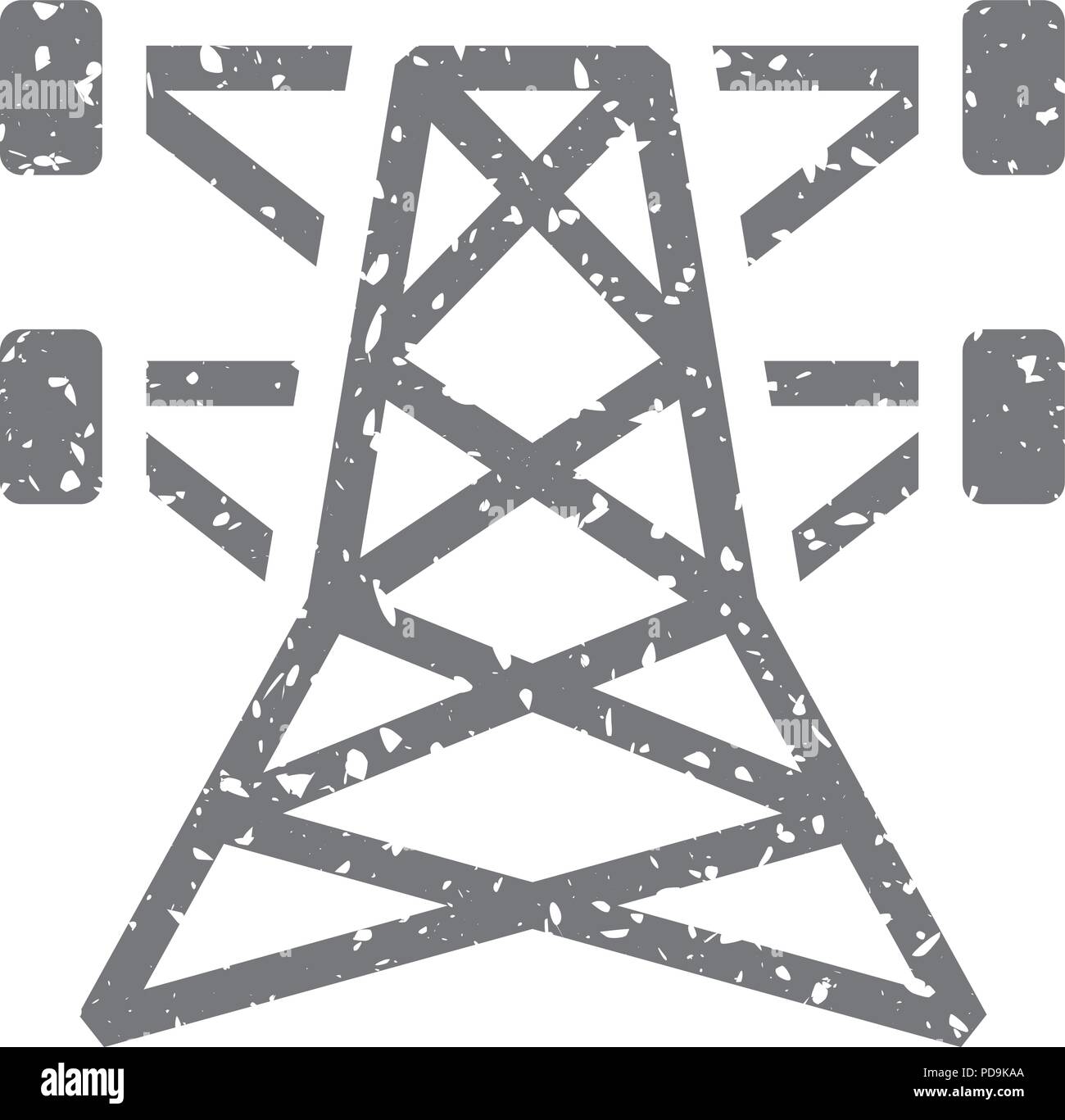 Grunge icon - Pylon Stock Vector Image & Art - Alamy
