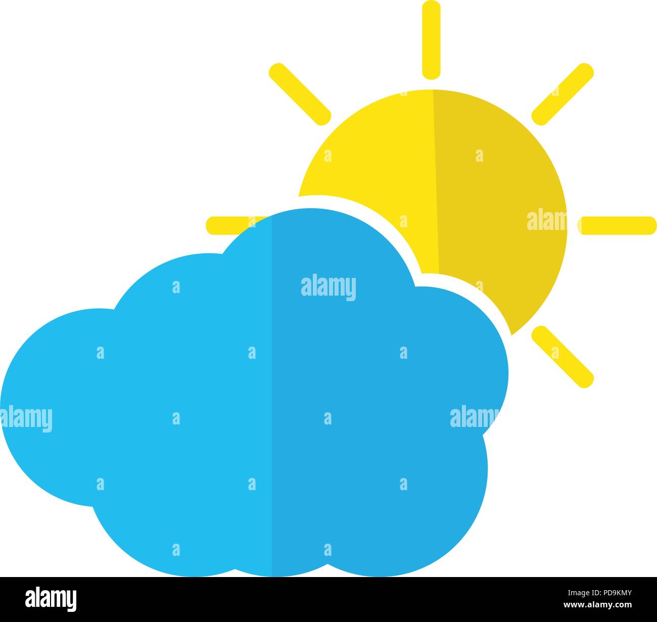 Isolated sunny weather icon Stock Vector Image & Art - Alamy