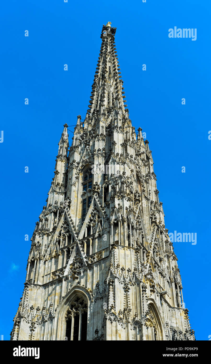 South Tower, detail, St. Stephen's Cathedral, Vienna, Austria Stock ...