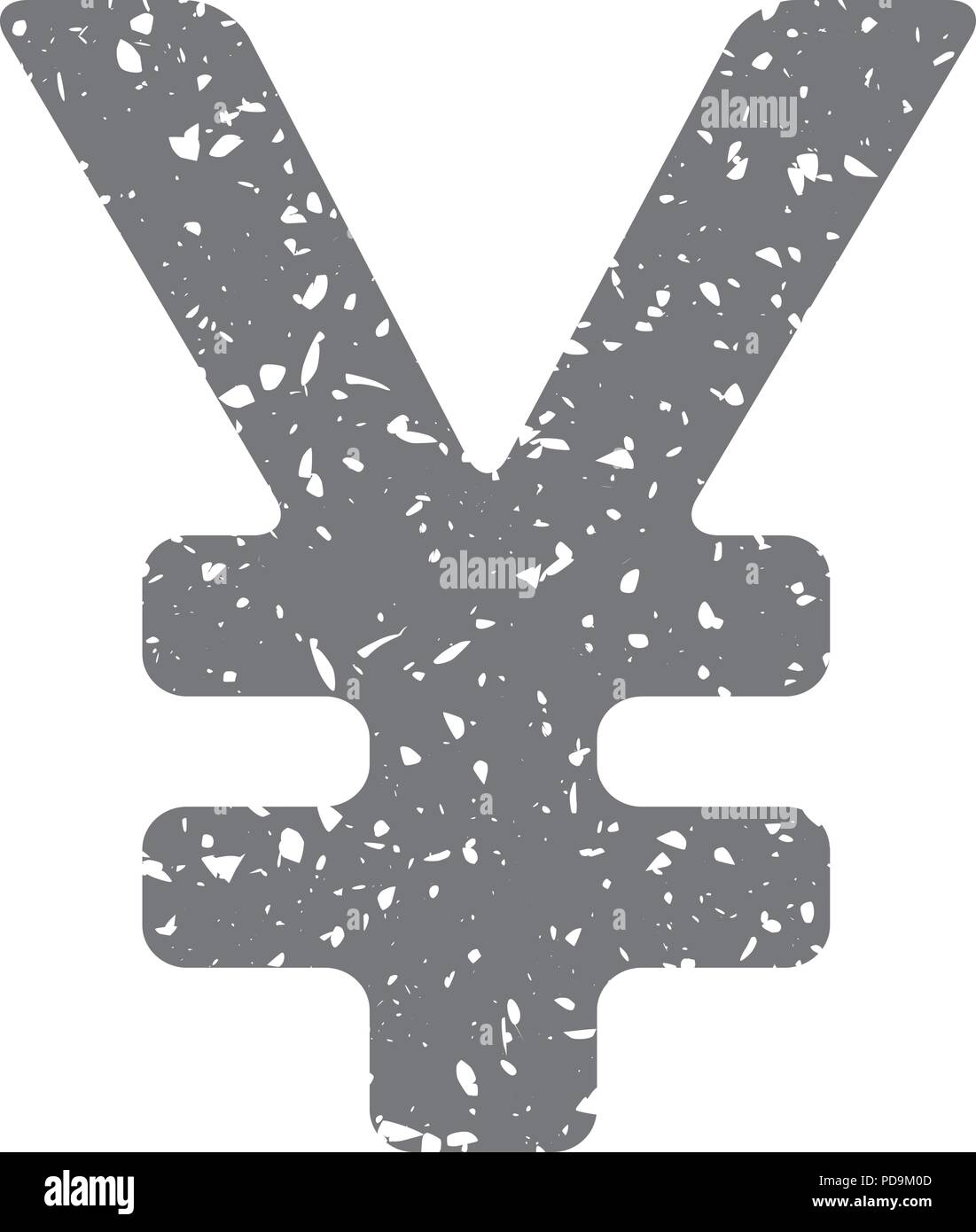 Grunge icon - Japan Yen symbol Stock Vector Image & Art - Alamy