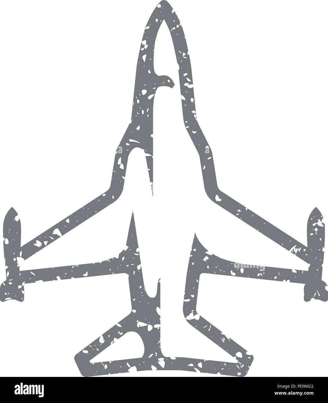 Grunge icon - Fighter jet Stock Vector Image & Art - Alamy