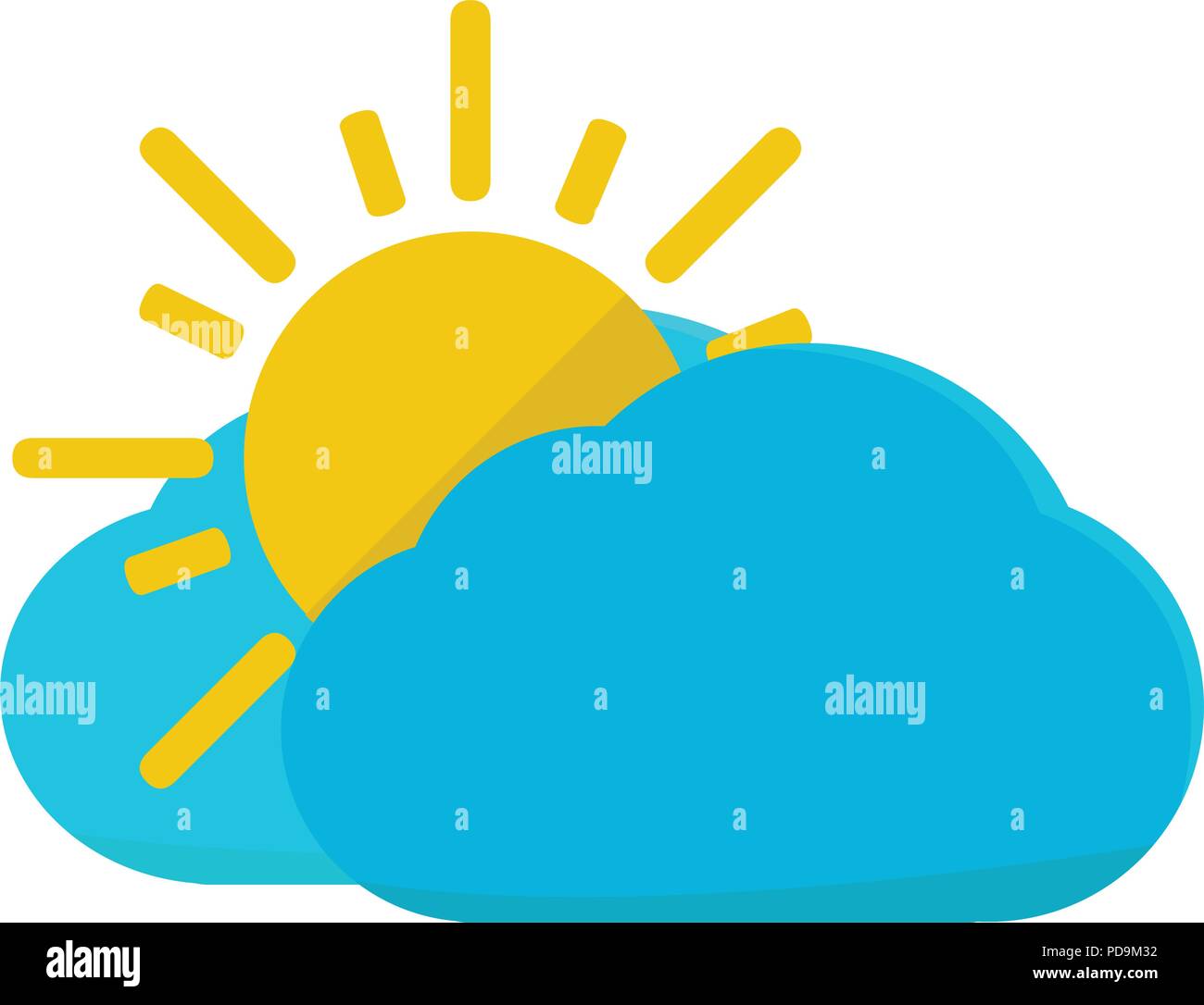 Sunny weather icon Stock Vector Images - Alamy
