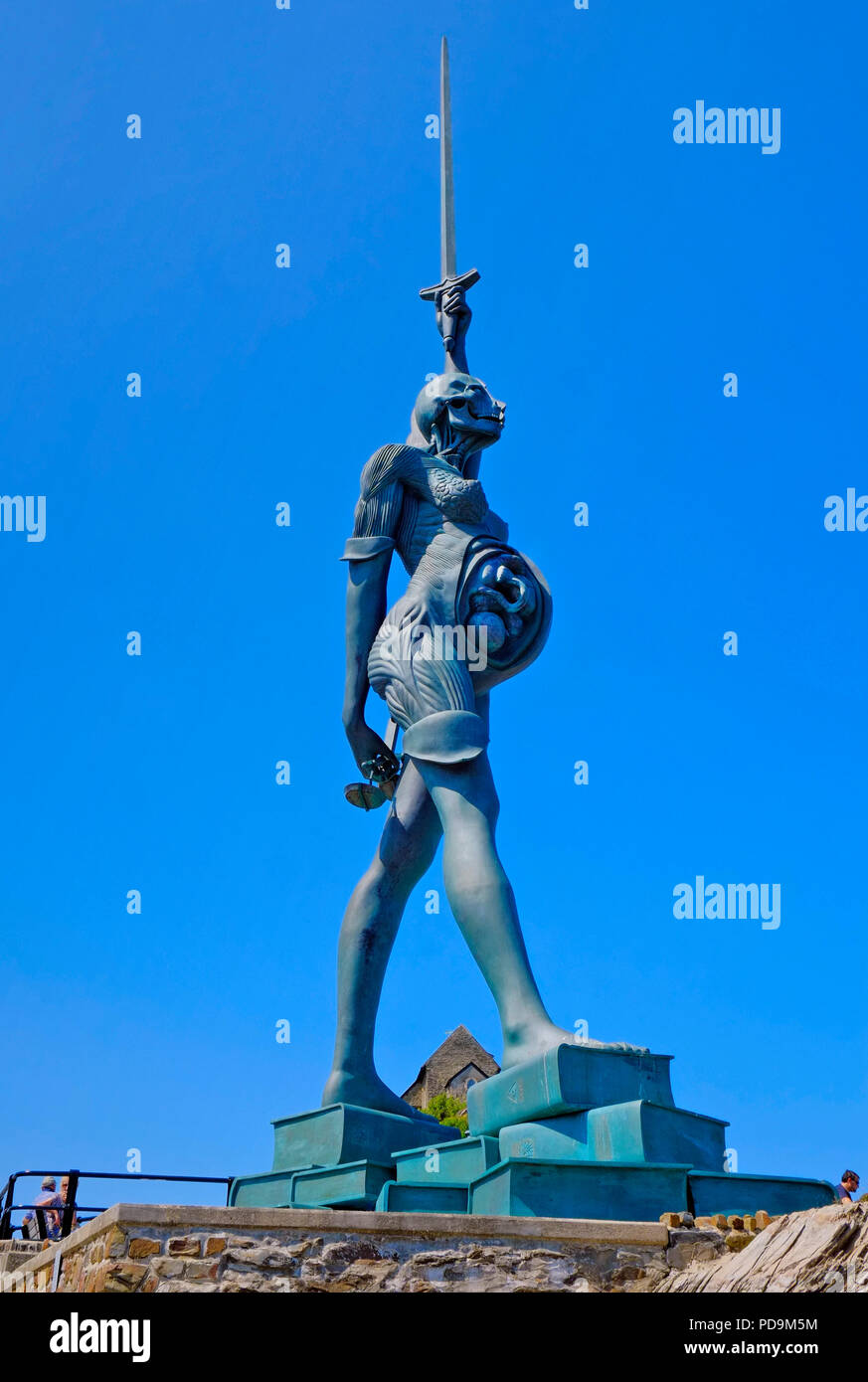 'Verity' a stainless steel and bronze statue by Damien Hirst in ...