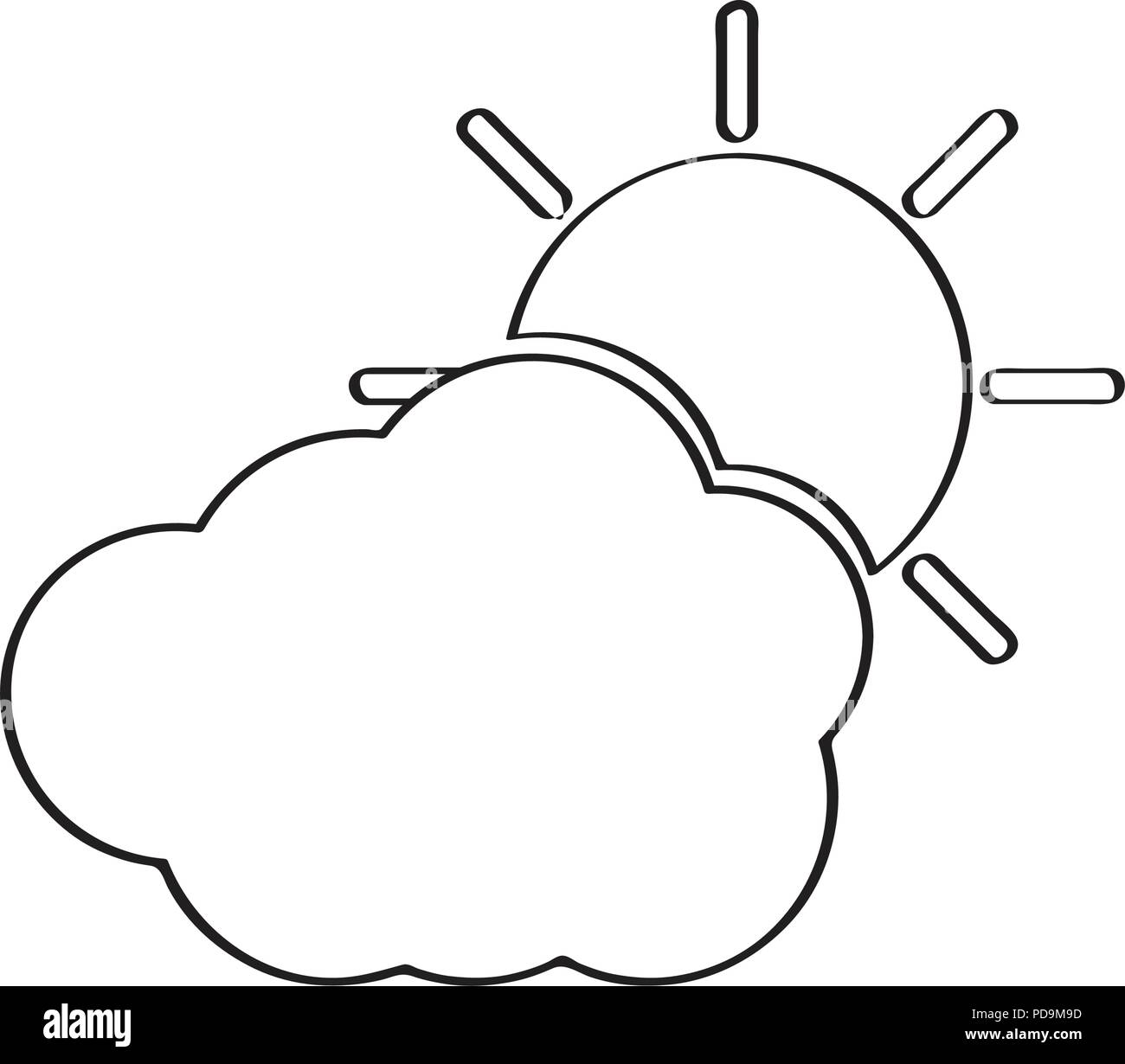 Isolated sunny weather icon Stock Vector Image & Art - Alamy