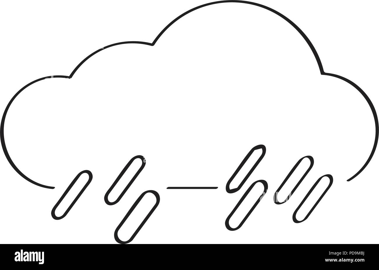 Isolated rainy weather icon Stock Vector Image & Art - Alamy