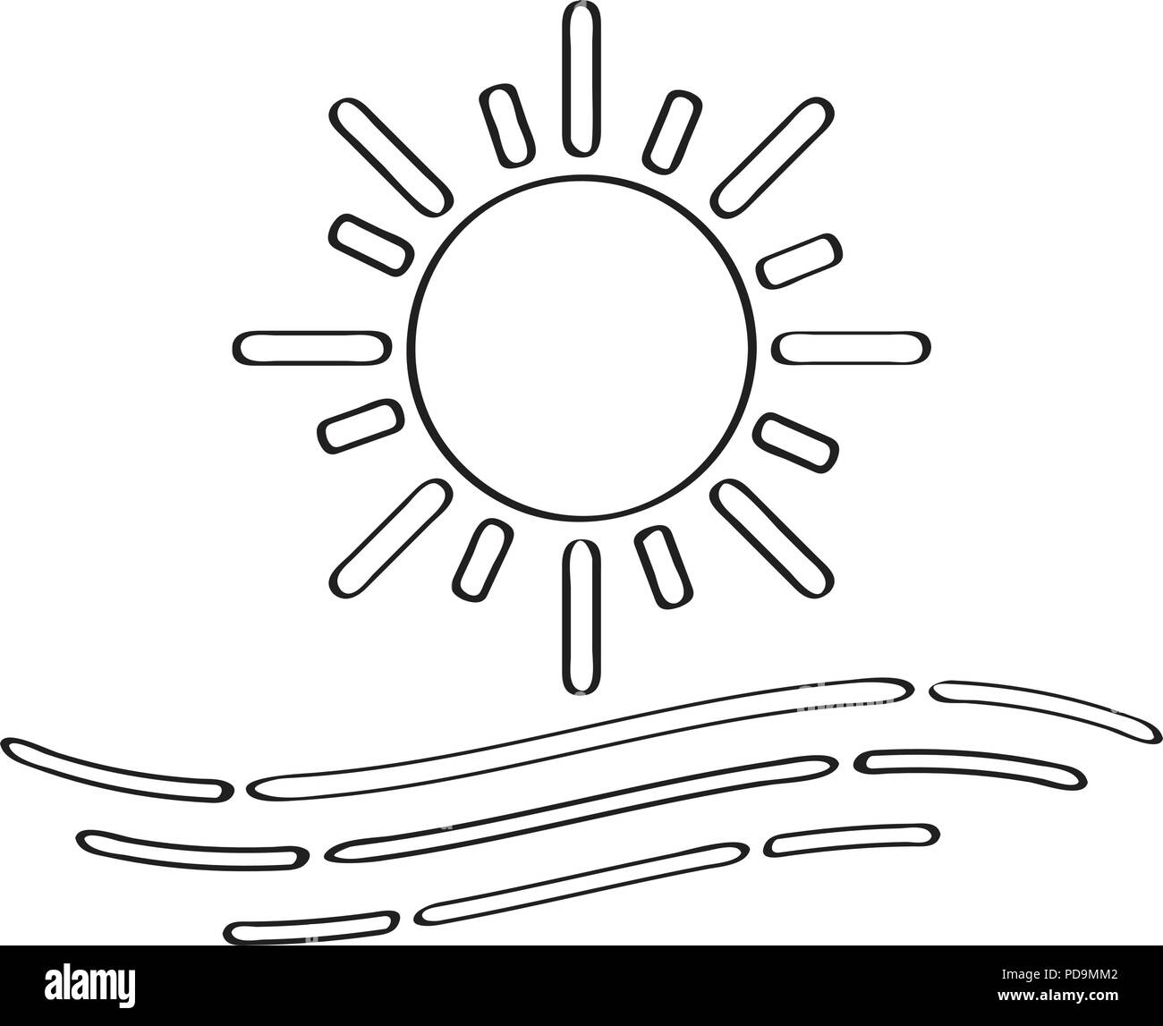 Isolated sunny weather icon Stock Vector Image & Art - Alamy