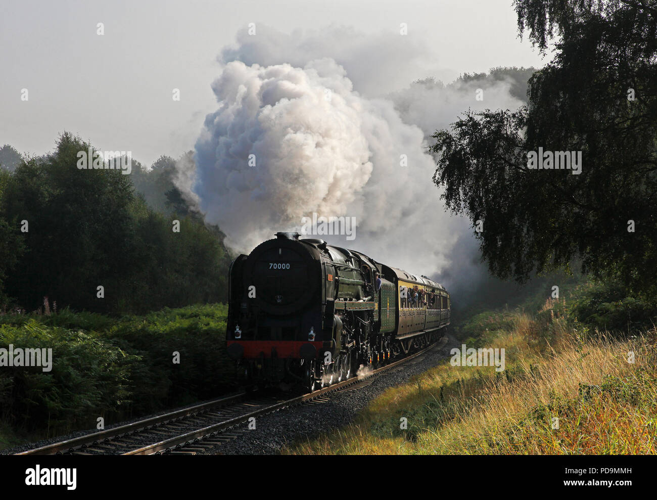 Steam locomotive 70000 britannia on the severn valley railway hi-res ...