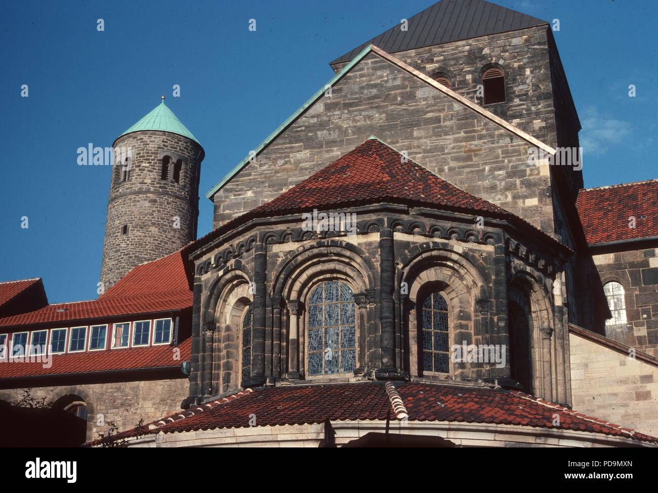 The Cathedral of St. Michael in Hildesheim, Germany; detail Stock Photo ...